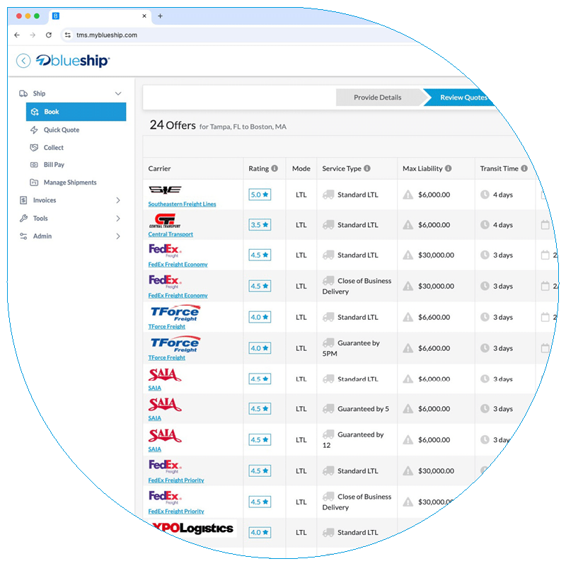 BlueShip® TMS - BlueGrace Logistics